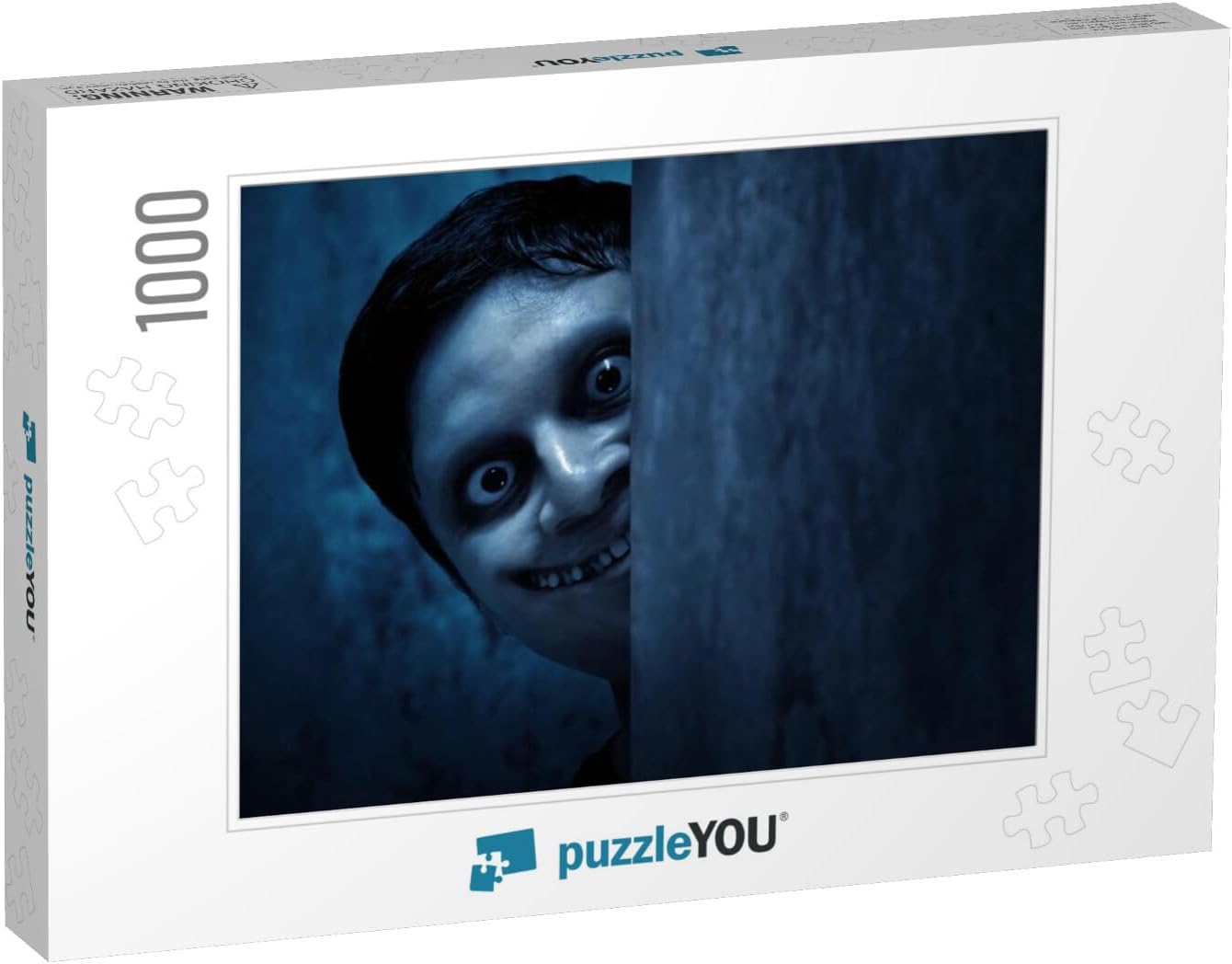Amazon.com: Scary Ghost Face, Halloween Theme... Jigsaw Puzzle Jigsaw ...