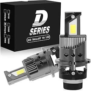 Amazon | D2S LED ヘッドライト 車検対応 D2R LED ポン付け 爆光 22000LM 6500K 純正HID交換用 DC12V ファン付き 暗区なし 加工不要 2個入り ...