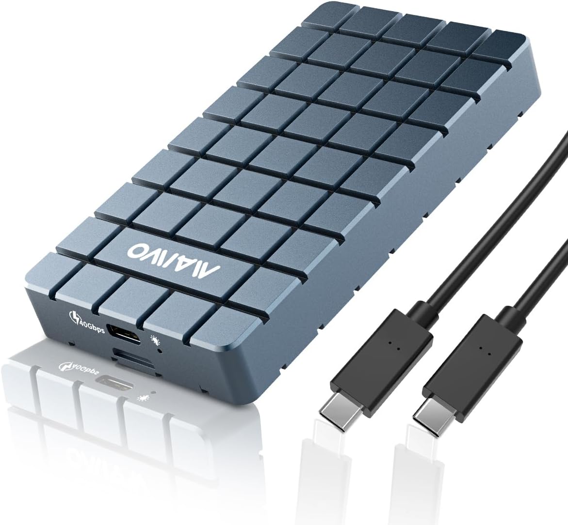 MAIWO USB4 40Gbps M.2 NVMe SSD Enclosure for M1 M2 Pro/Max, Compatible ...