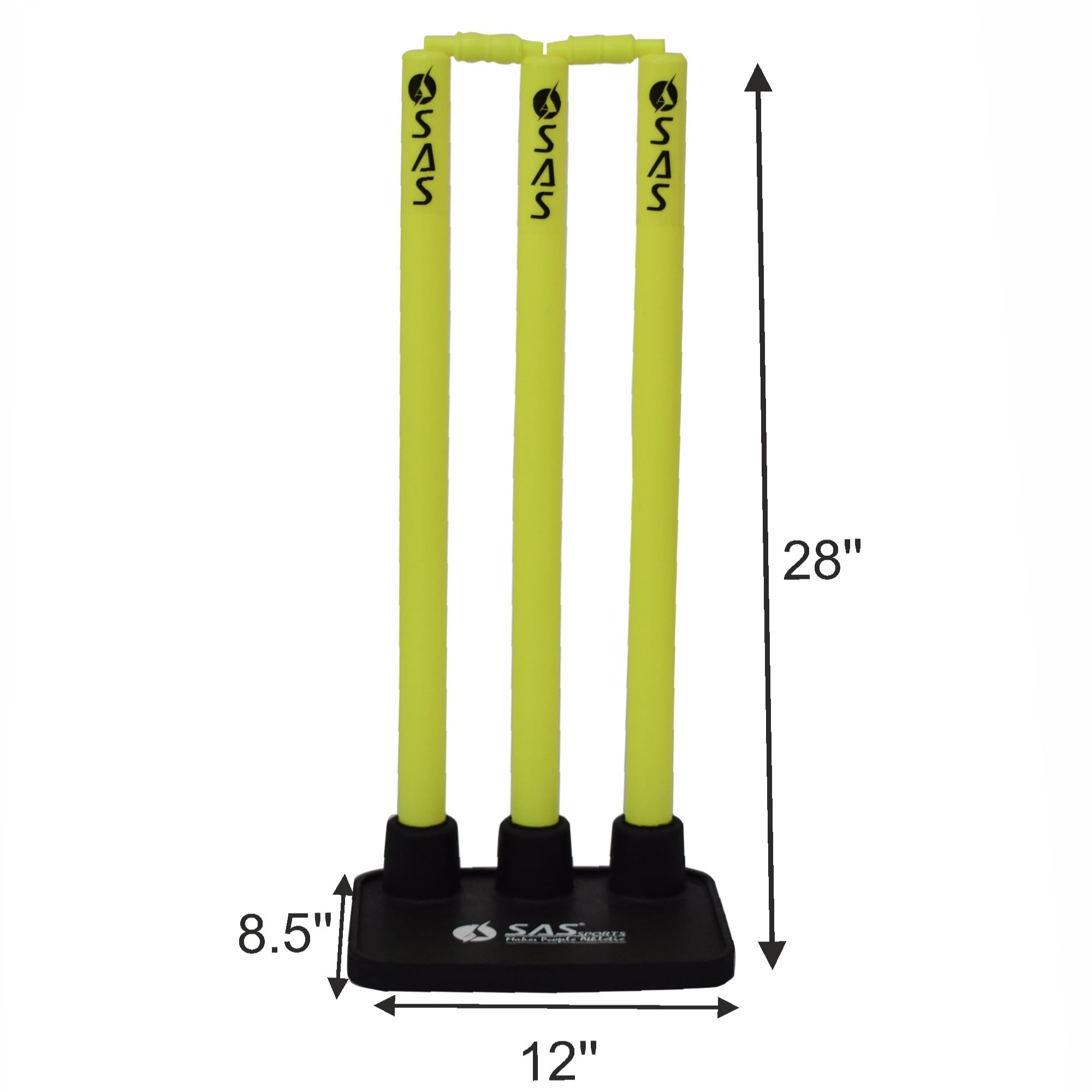 Plastic Cricket Stumps With Rubber Base - USA Cricket Gear