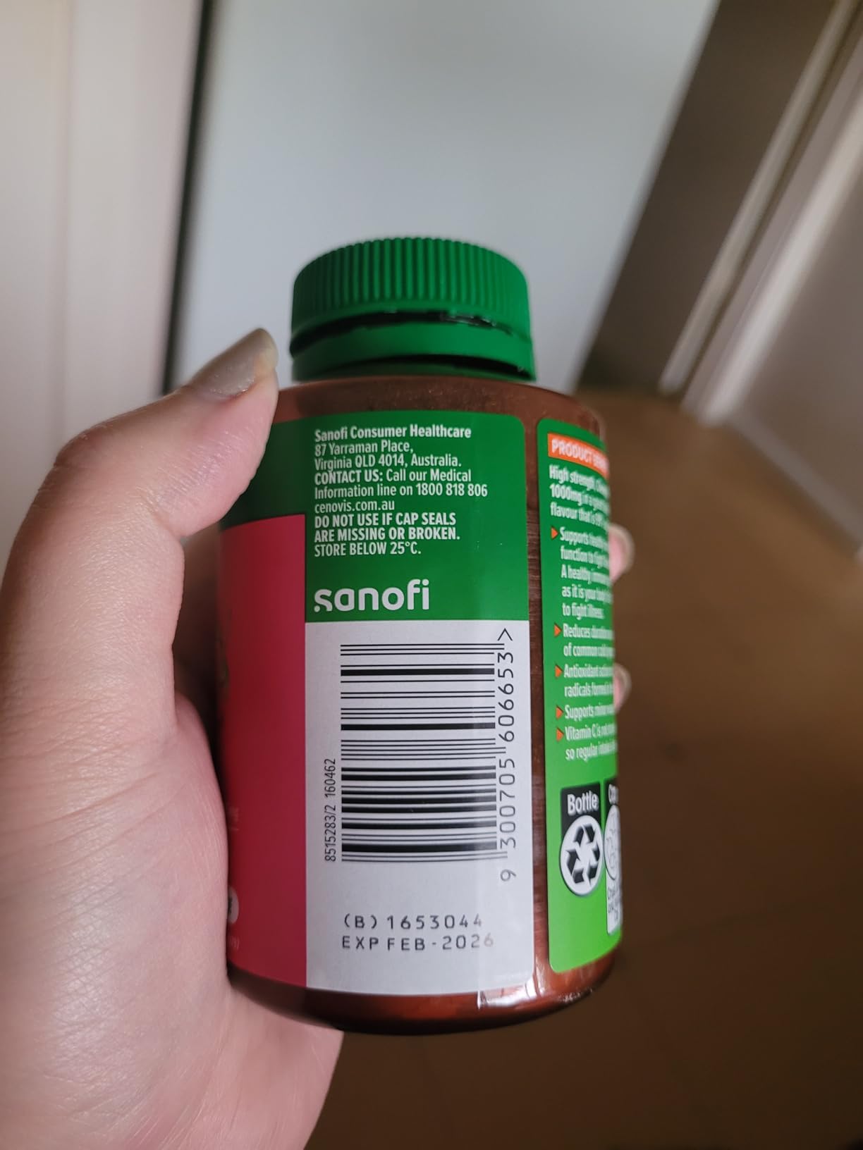 Cenovis Chewable Mega Vitamin C 1000mg (Berry) 60 Tablets - Reduces ...