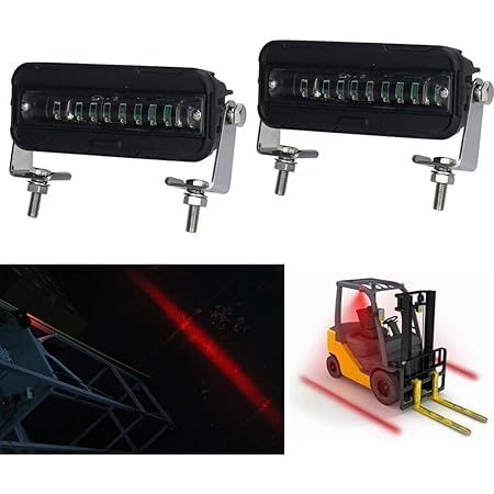 Amazon.com: ONERAY [4 Pack Forklift Safety Light Red Arc LED Warning ...