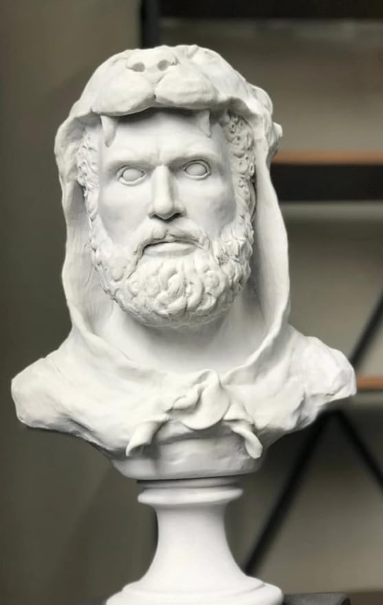 Amazon.com: Large Hercules Bust Statue, 20 inches 51 cm,Hercules Bust ...