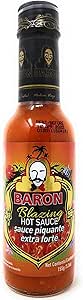 Baron Blazing Hot Peppers Sauce 144ml : Amazon.co.uk: Grocery