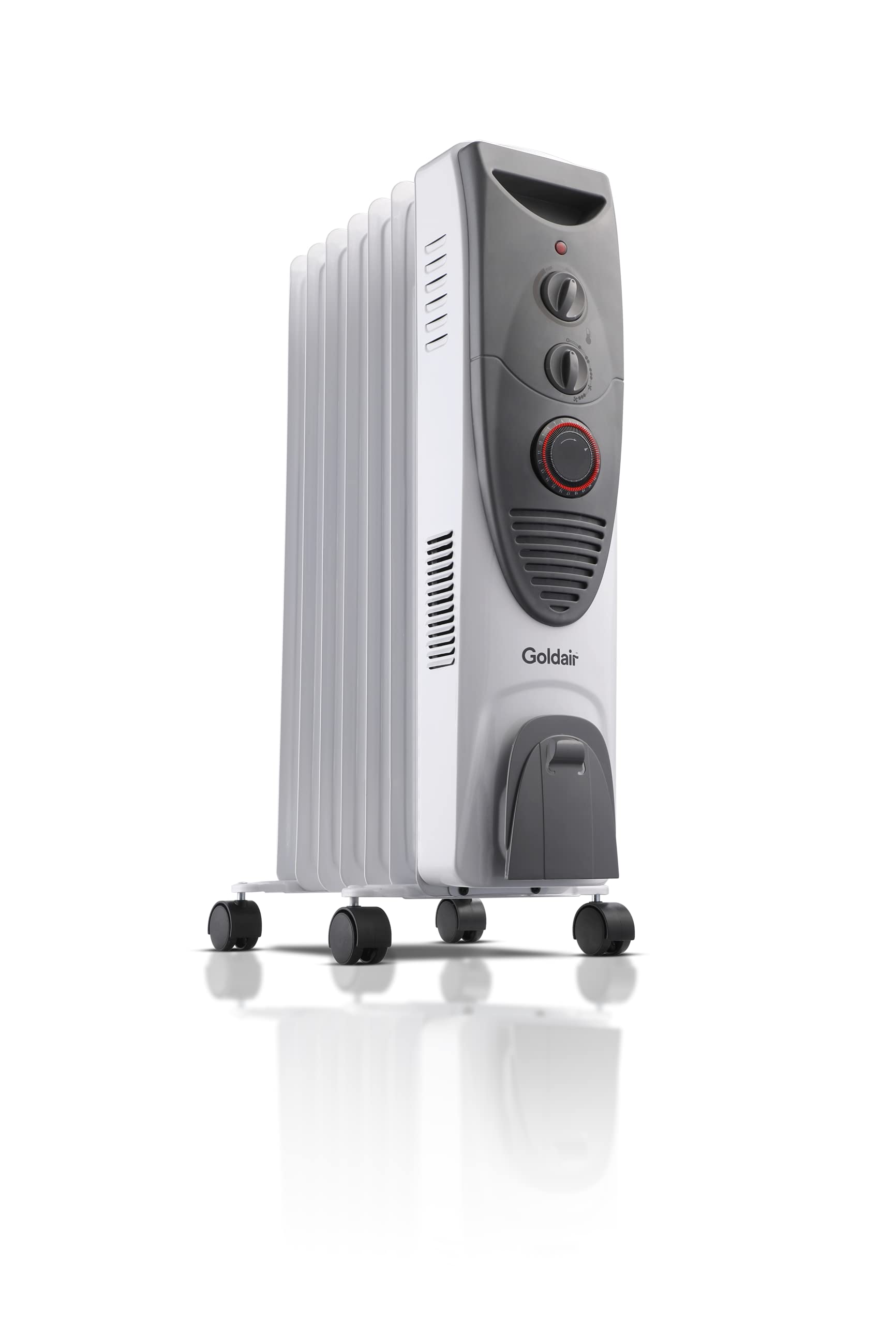 Goldair 1900W 7 Fin Dual Tech Oil Column Heater with 3 Heat Settings ...