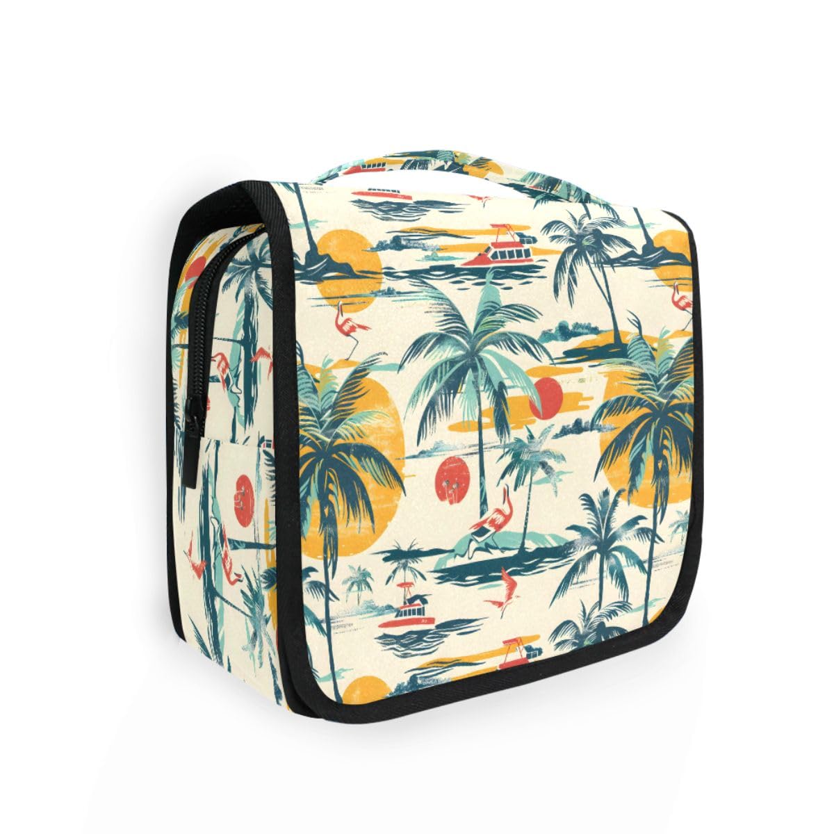 Amazon.com : Hanging Travel Toiletry Bag Cruise Ships Sun Palm Trees ...