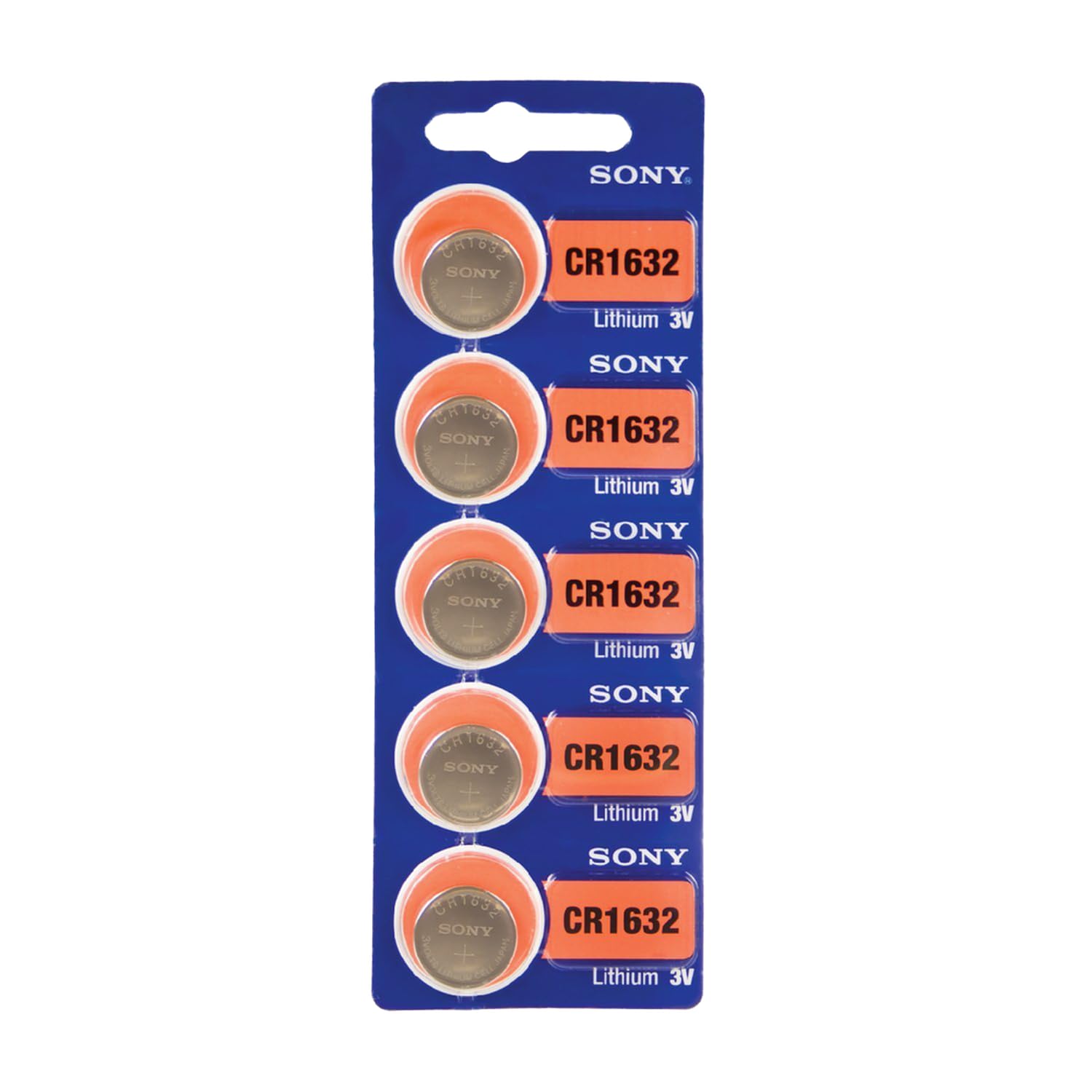 Amazon.com: Sony CR1632 3 Volt Lithium Coin Cell Battery (5 Batteries ...