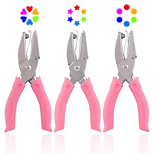 Amazon.com : CheeMuii 3 PCS Hole Punch Metal Handheld Single Hole ...