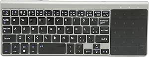 Amazon.com: Keyboard, Portable Touch TV Keyboard, Full QWERTY Keyboard ...