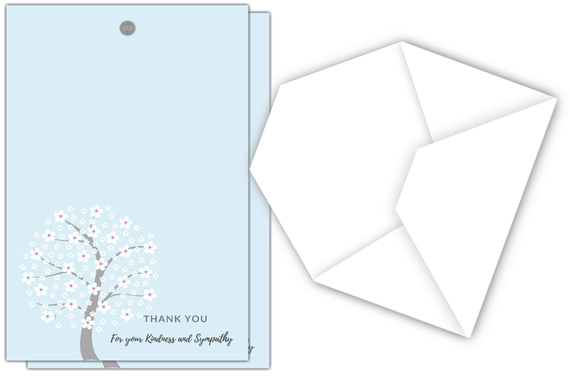 Buy Elcer Celebration of life Funeral thank you cards with envelopes ...