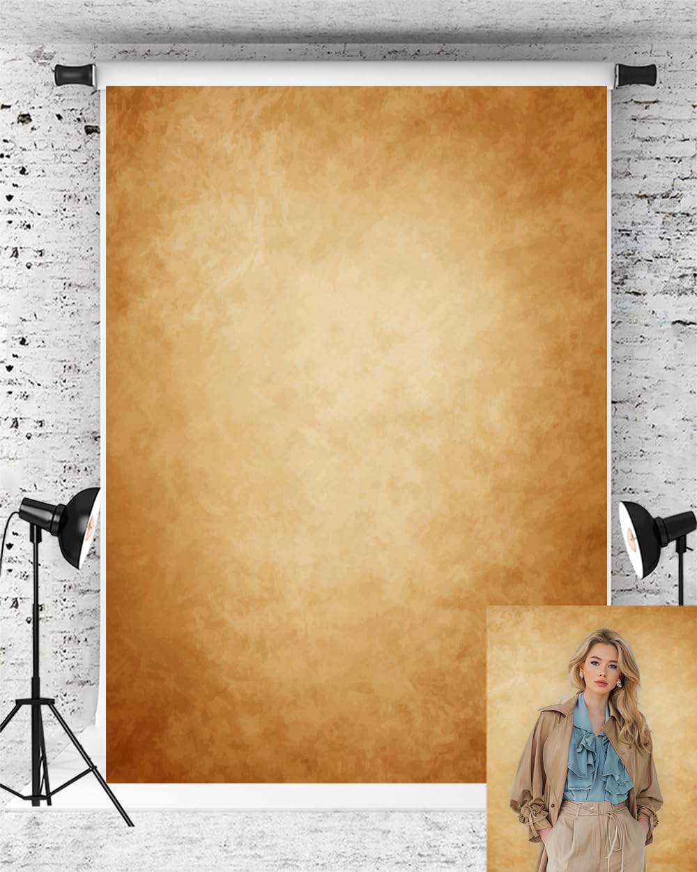 Amazon.com : Kate 5x7ft Yellow Photography Backdrop Abstract Yellow ...