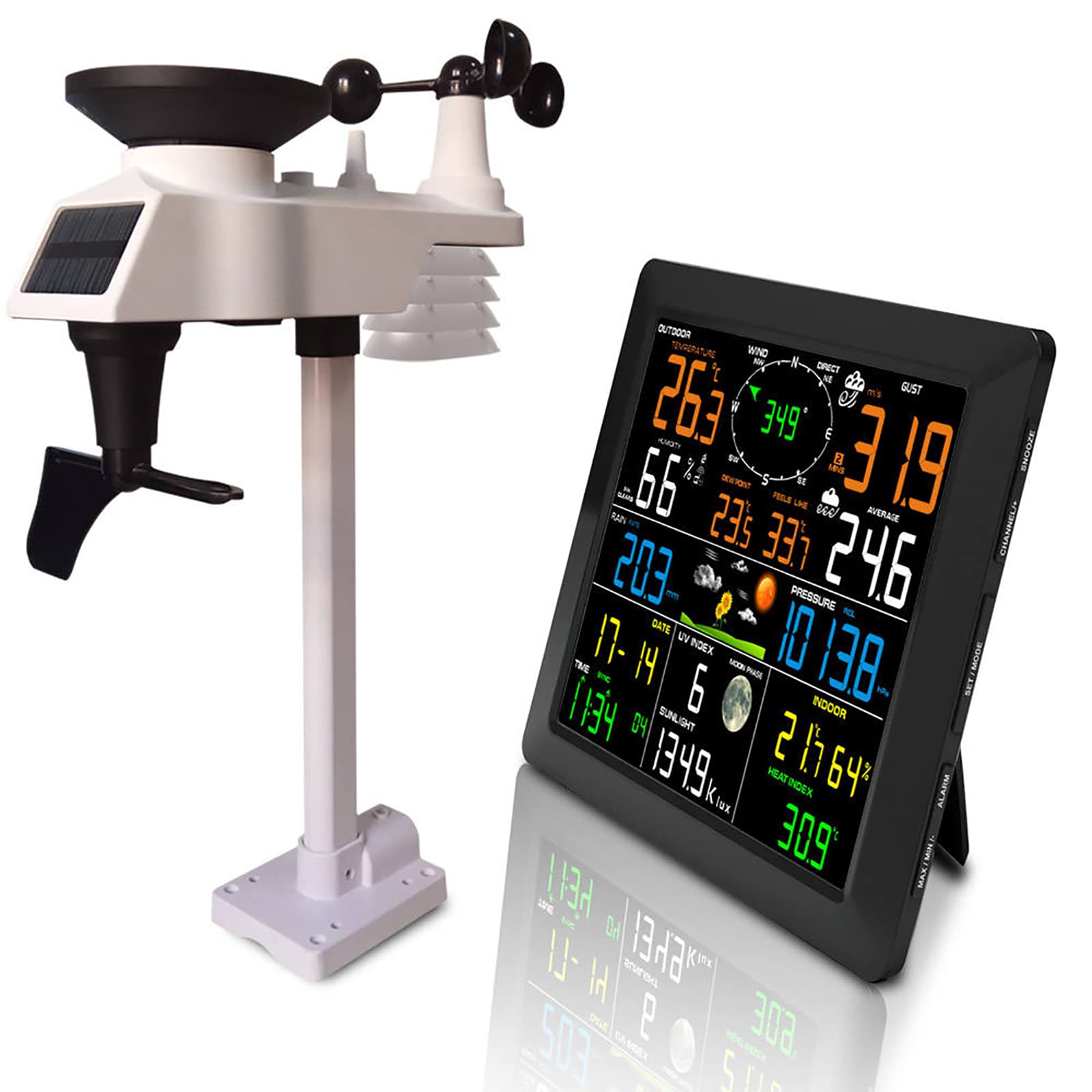 Buy Weather Stations with Color Display, Professional Digital WiFI ...
