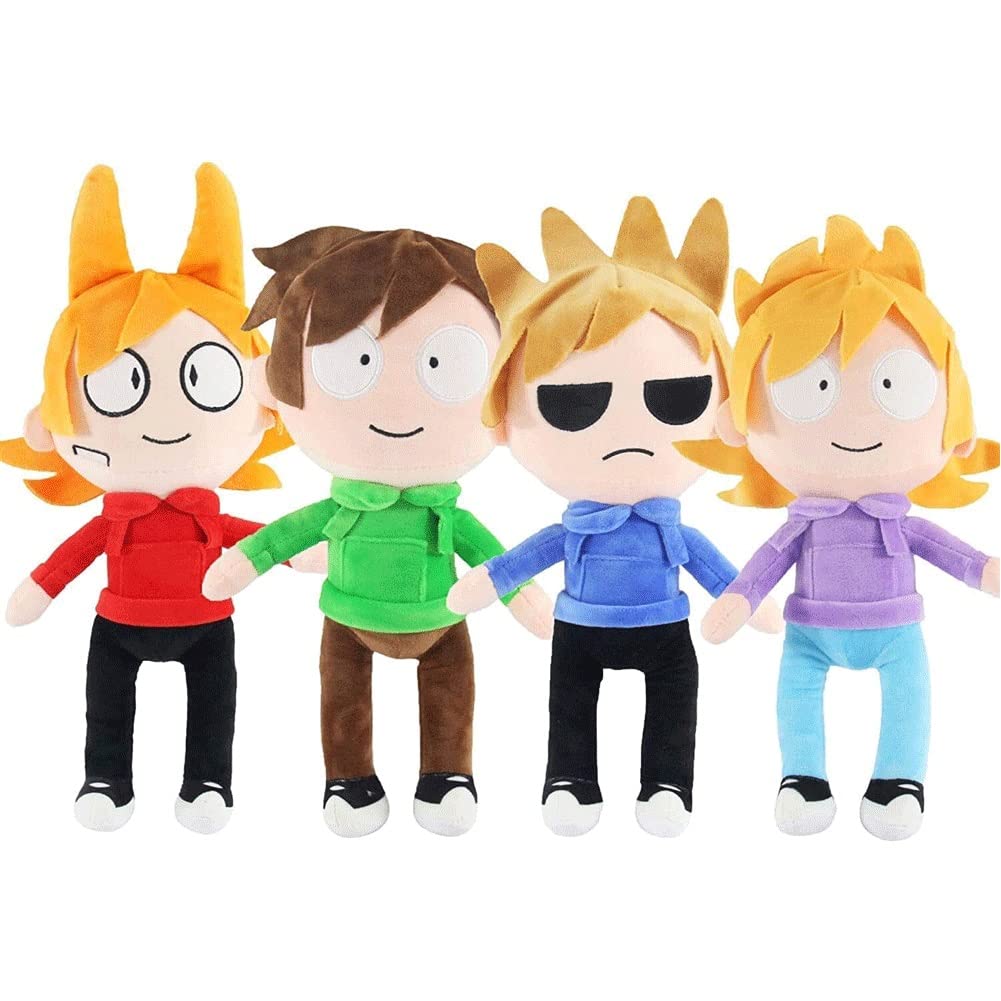 4pcs Anime Eddsworld Plush Toy Tom Matt Tord Edd Eddsworld | Desertcart ...