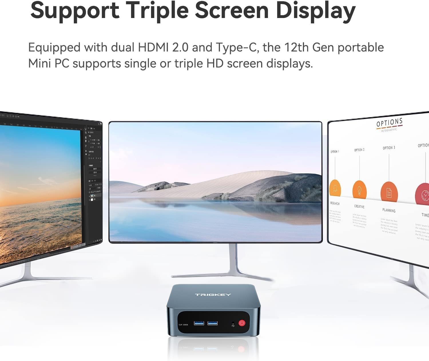 Snapklik.com : TRIGKEY G5 Mini PC, 12th Gen Intel N100