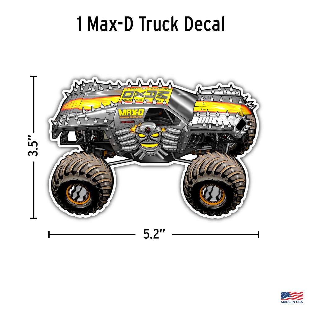 Snapklik.com : Decalcomania Monster Jam Max-D Maximum Destruction ...