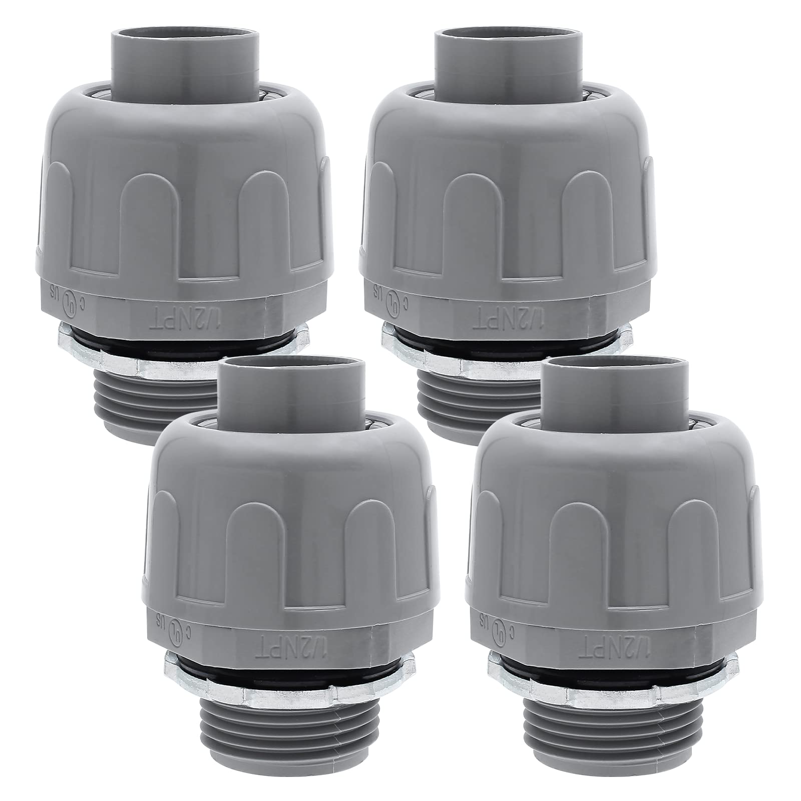 LifCratms 4Pcs NPT 1/2" 180D Electrical Conduit Connector Fittings, PVC ...