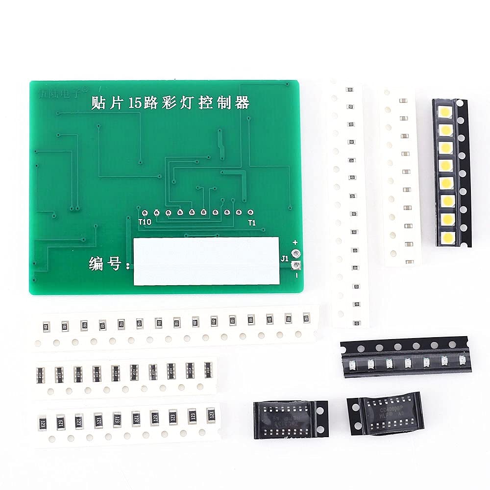 Buy DIY Kit RGB LED Flashing Controller SMD Component Welding Practice ...