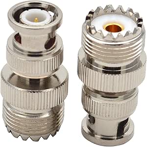 Amazon.co.jp: 2PCS BNC UHF RF同軸同軸アダプターSO239 UHF-FEMALE TO BNC MALE CONNECTORS用 : 産業・研究開発用品
