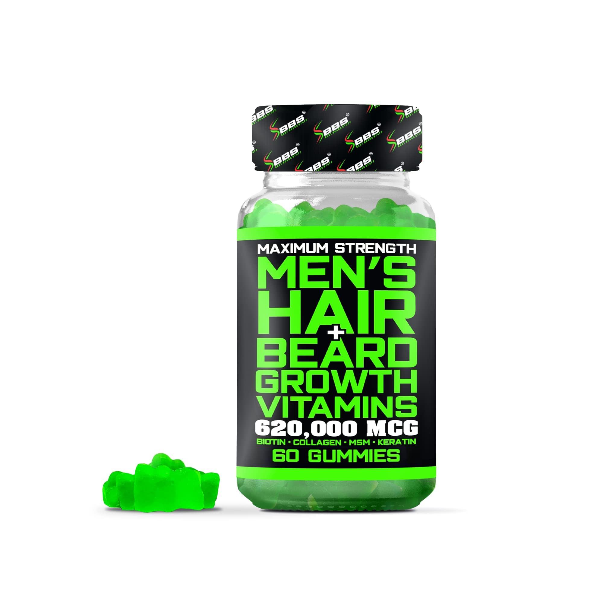 Amazon.com: BBS Beard Growth & Hair Growth Vitamins for Men - Maximum ...
