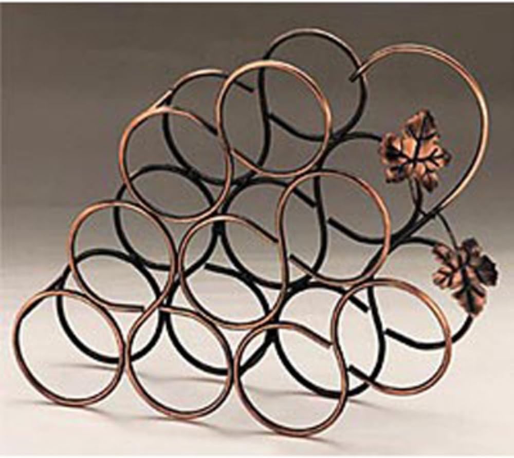 Amazon.com: Old Dutch International 9-Bottle Antique Copper Grape Wine ...