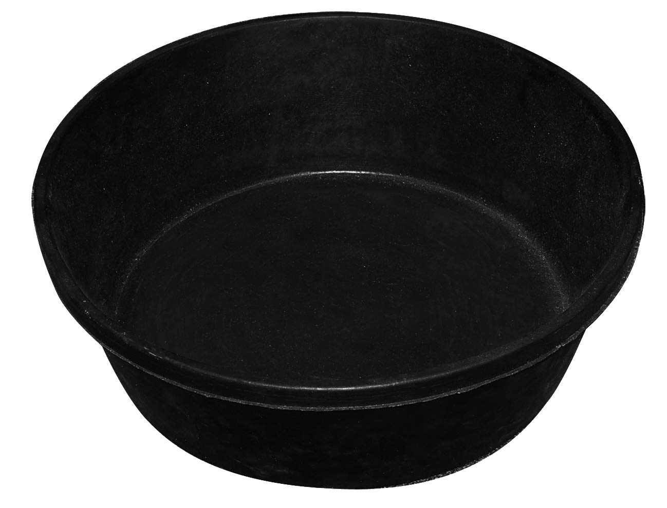 Rubber Pan (Black) Heavy Duty Rubber Utility Bucket for Feeding ...