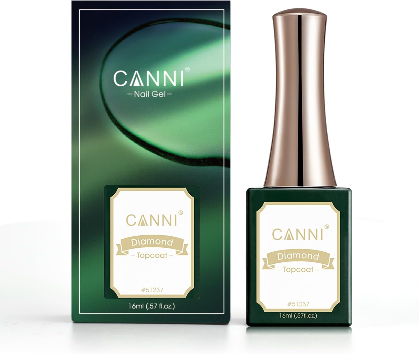 Amazon.com : CANNI Gel Top Coat Nail Polish, 1Pcs Tempered Top Coat 9ML ...