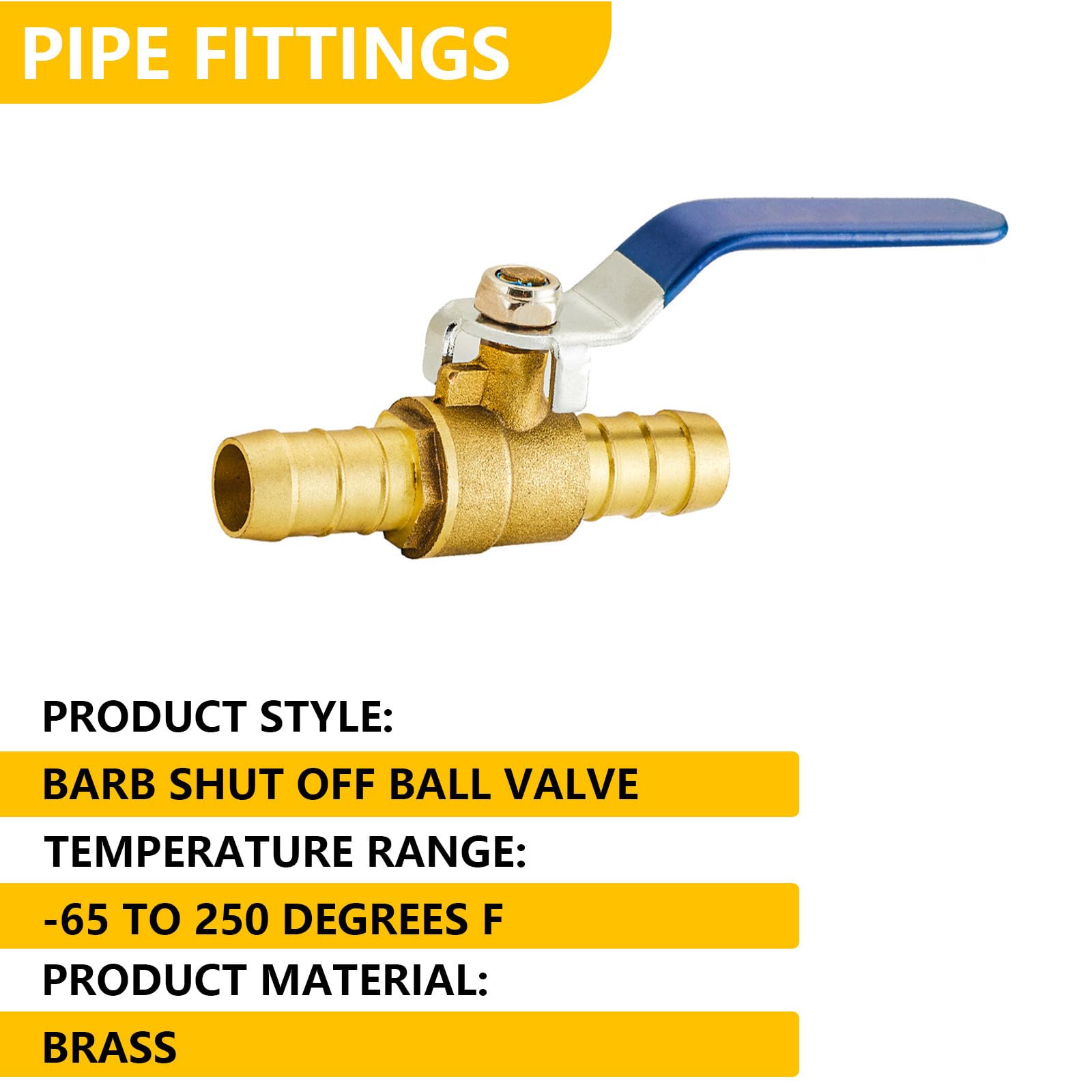 Snapklik.com : Metalwork PEX Valve 5/8" Barb, Heater Hose Barbed Valves ...