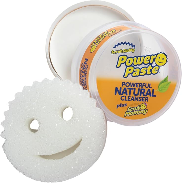 Scrub Daddy PowerPaste Cleaning Kit – Natural Cleanser + Dye Free Scrub ...