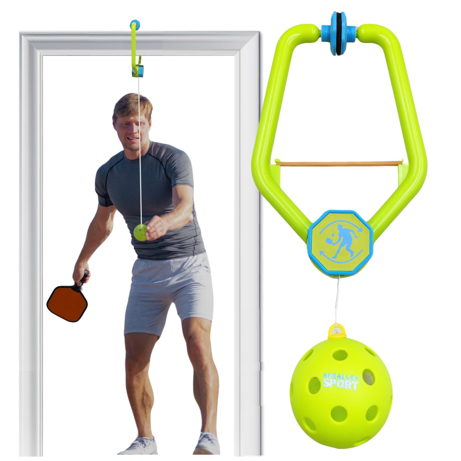 Amazon.com : Pickleball Trainer for Solo Practice, Pickleball Rebounder ...