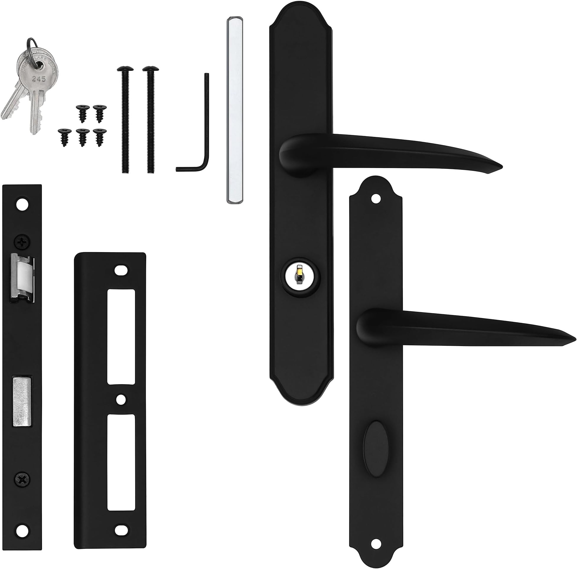 Ideal Security MSMB Straight Mortise Lock Set with Lever Handle for ...