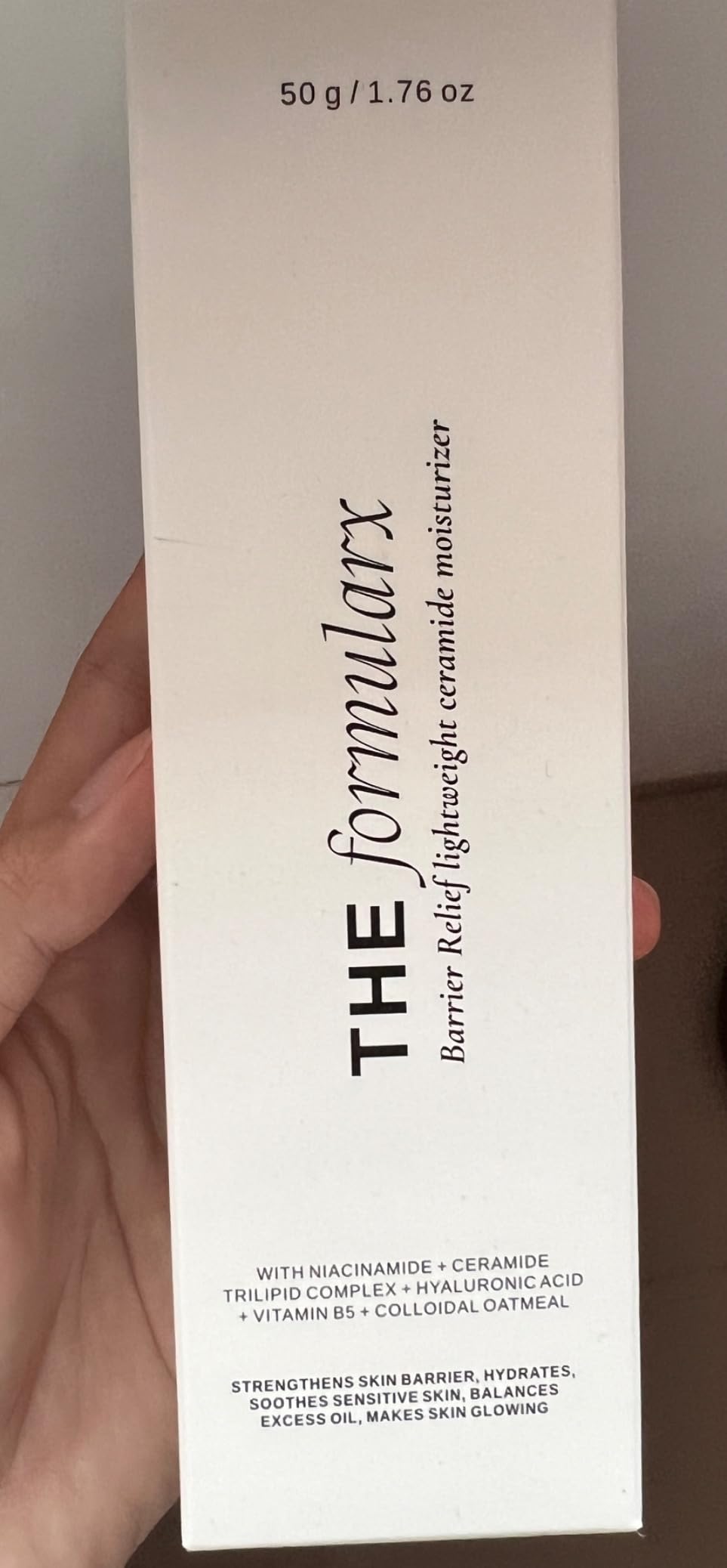 The Formularx Barrier Relief Ceramide Lightweight Moisturizer With ...