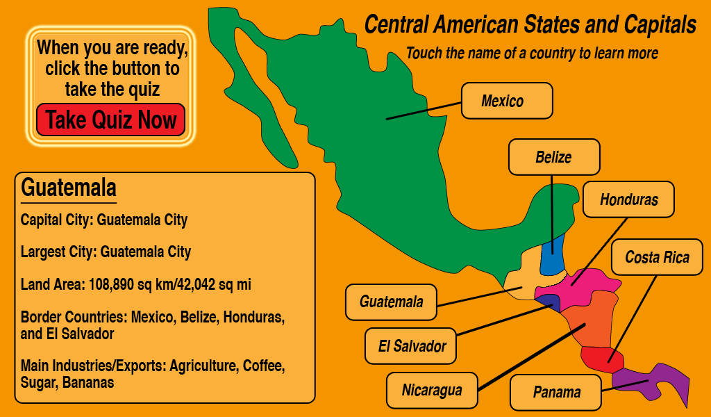 Central American Countries And Capitals