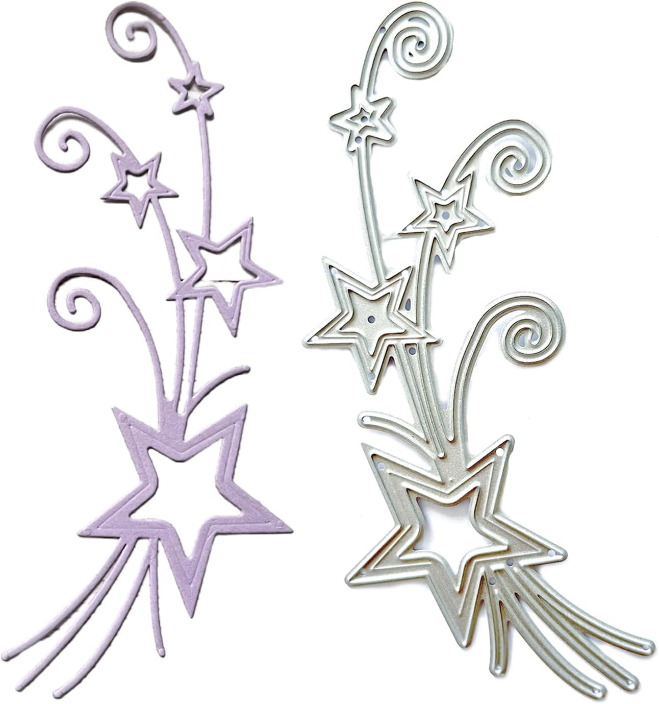 Amazon.com : Star Die Cut for Card Making, Hollow Out Star Metal ...