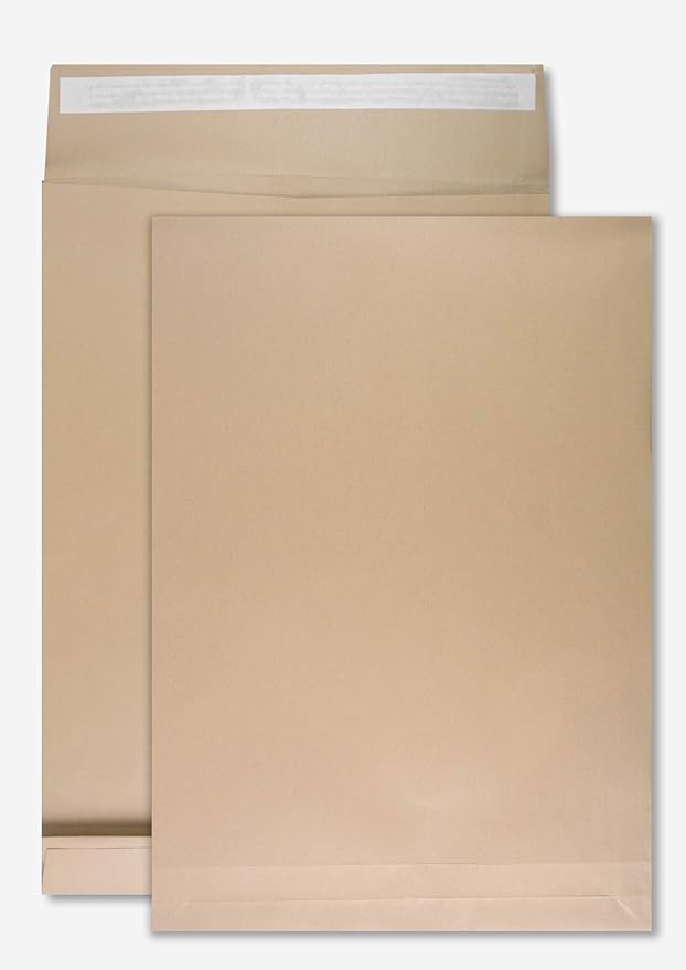 Netuno 50 Brown Gusset envelopes E4 280 × 400 mm 11 x 15.75 in 150gsm ...