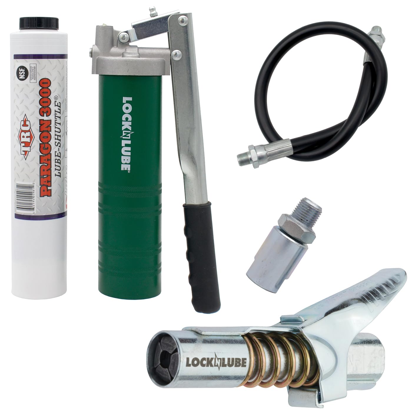 Snapklik.com : LockNLube Spin-On Lever Grease Gun Kit Includes: 1 Tube ...