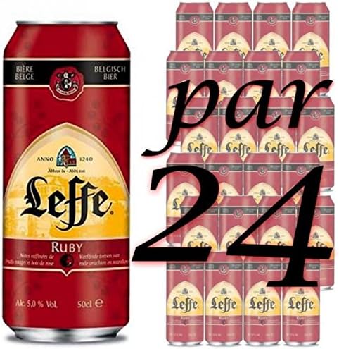AUCUNE - Pack Leffe Ruby 50cl x24 5° : Amazon.es: Alimentación y bebidas