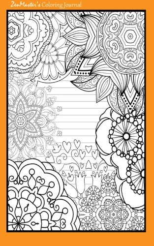 Coloring Journal (orange): Therapeutic journal for writing, journaling ...