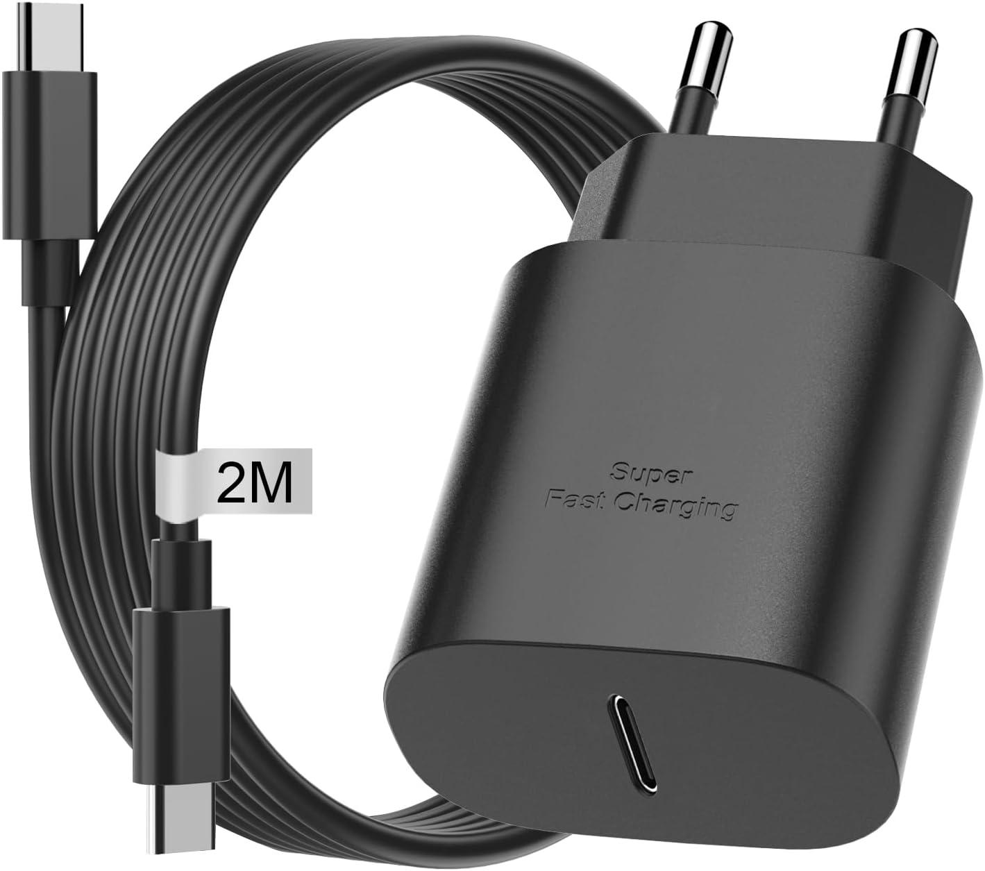 25W Caricatore USB C Rapido per Samsung Galaxy S24 Ultra/S23/S22 Ultra/S21 Ultra/S20/S10/S9/A54 ...