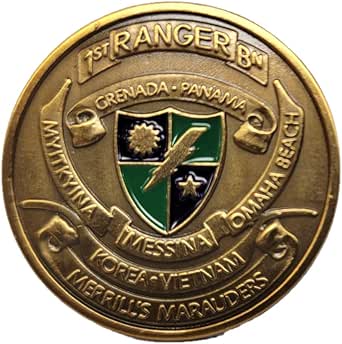 Amazon.com: 1st Rangers Challenge Coin, Multicolored, One Size ...