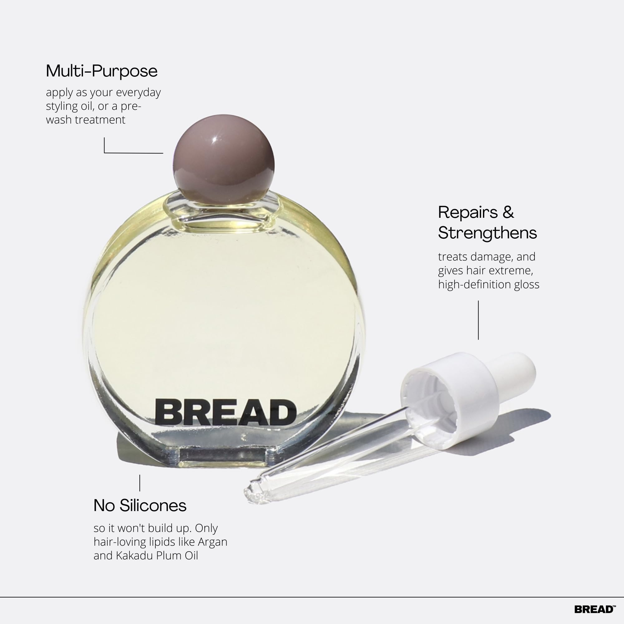 Snapklik.com : Bread BEAUTY SUPPLY Hair-oil: Everyday Gloss To-Go For All Hair Types Silicone Free