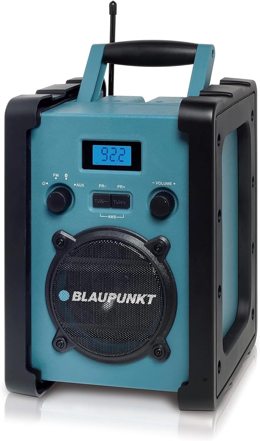 Blaupunkt BSR 30 Baustellenradio mit Akku – Tragbares Radio mit ...