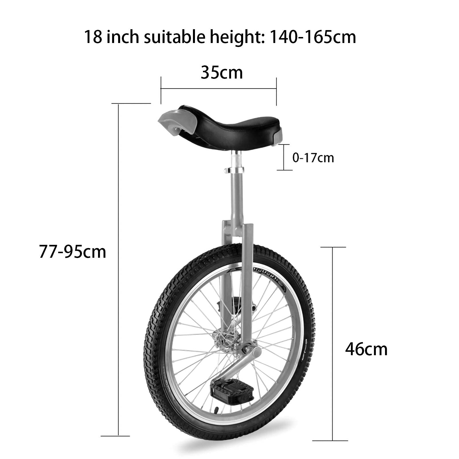 Unicycle Pedals Dimensions
