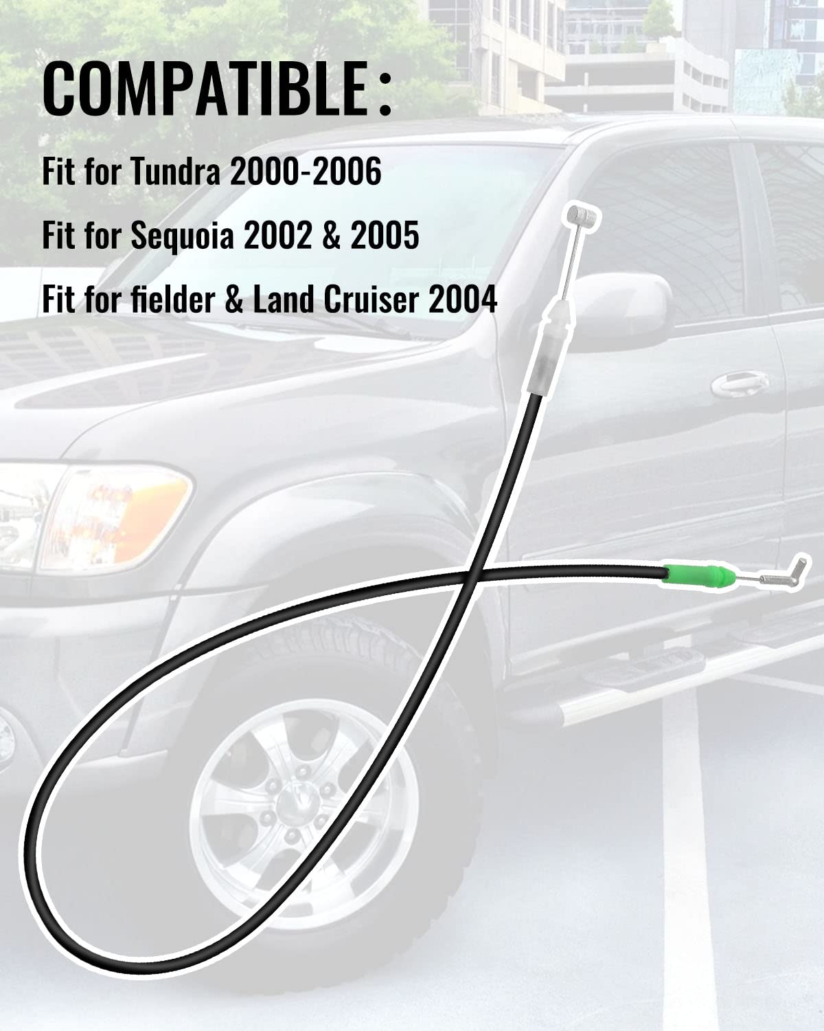 Snapklik.com : Door Cable Assembly Fit For Toyota Tundra Sequoia Fielder Land Cruiser 2000-2006 ...