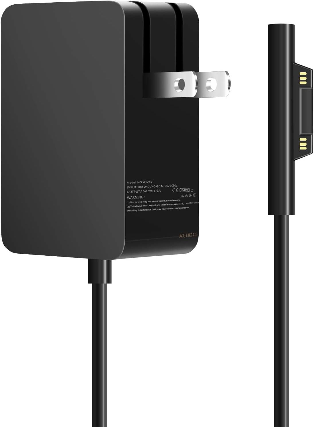Amazon.com: Surface Go Charger, Power Supply Adapter 24W 15V 1.6A ...