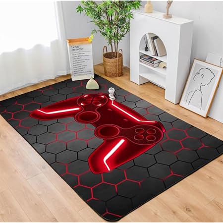 Amazon.com: NTBED Game Console Area Rug for Bedroom Sofa Playroom ...