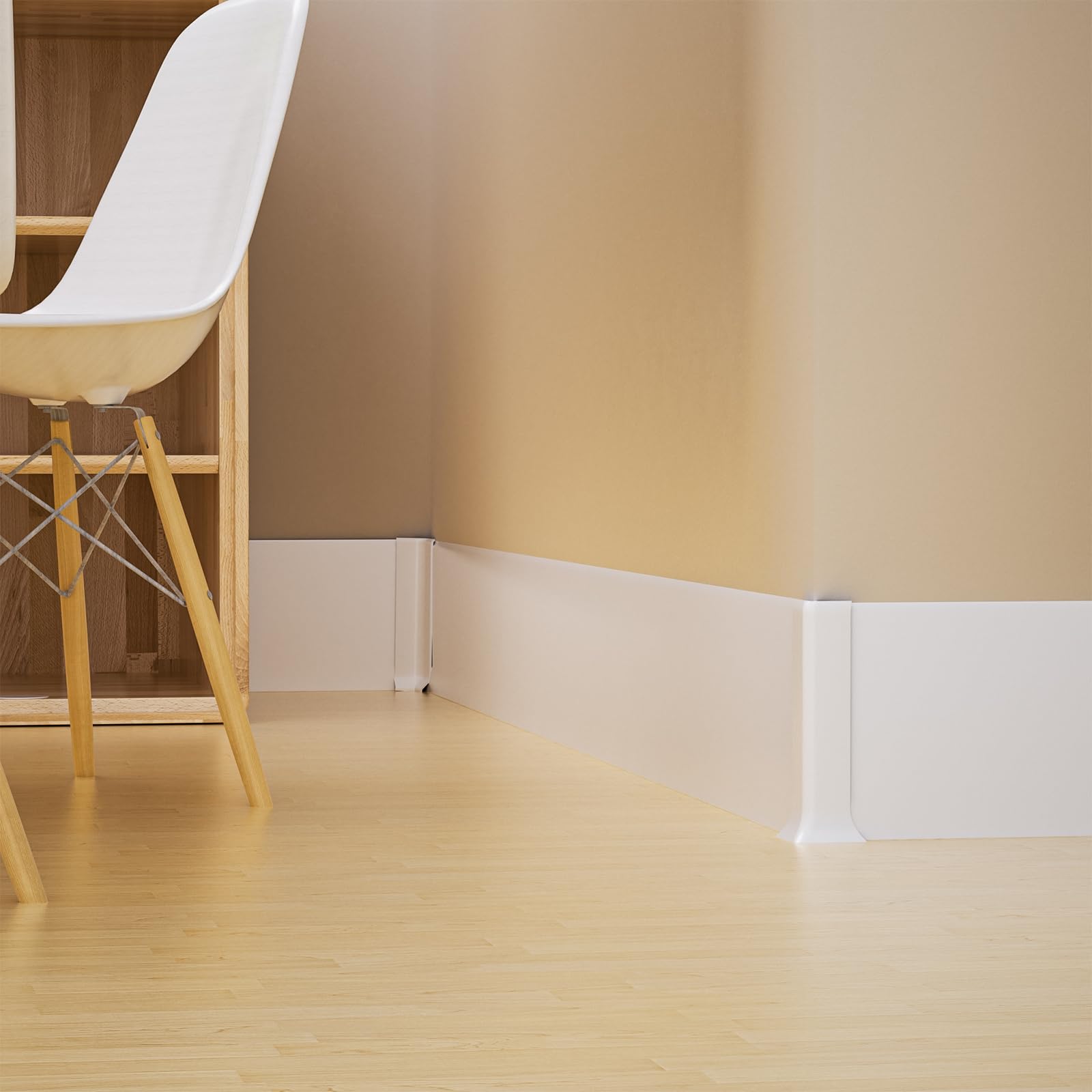 Snapklik.com : Duzzy 6" High Self-Adhesive Baseboard Corner Blocks