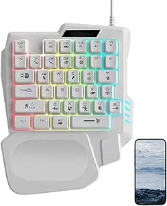 Amazon.com: Mechanical Keyboard - Gamingg Keypad | Hand Keyboard ...