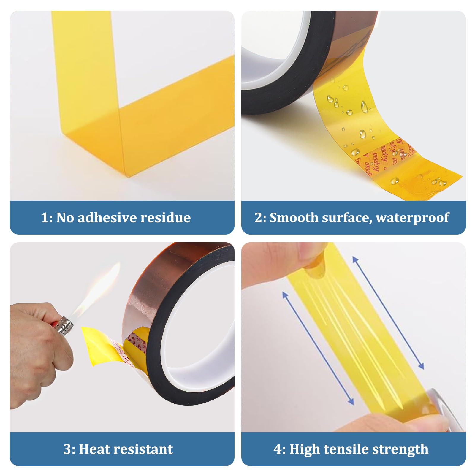 High Temperature Polyimide BGA Kapton Tape Thermal Insulation Adhesive ...