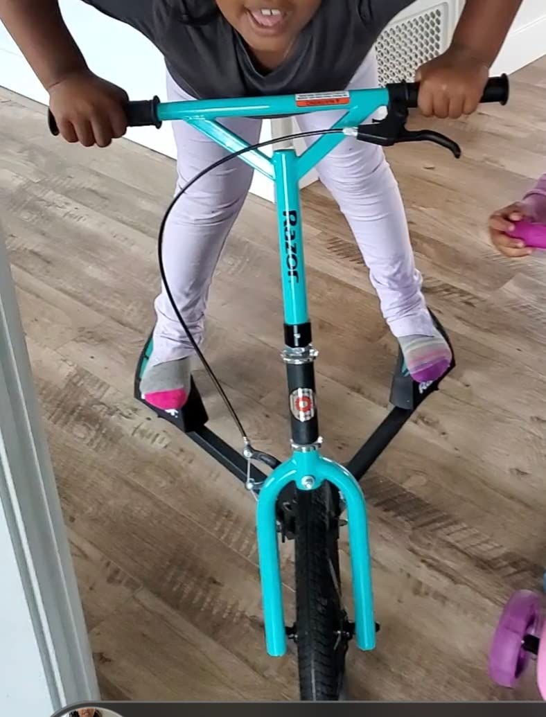 Razor DeltaWing Scooter for Kids Ages 6+ - Large 16" Front Wheel, Soft ...