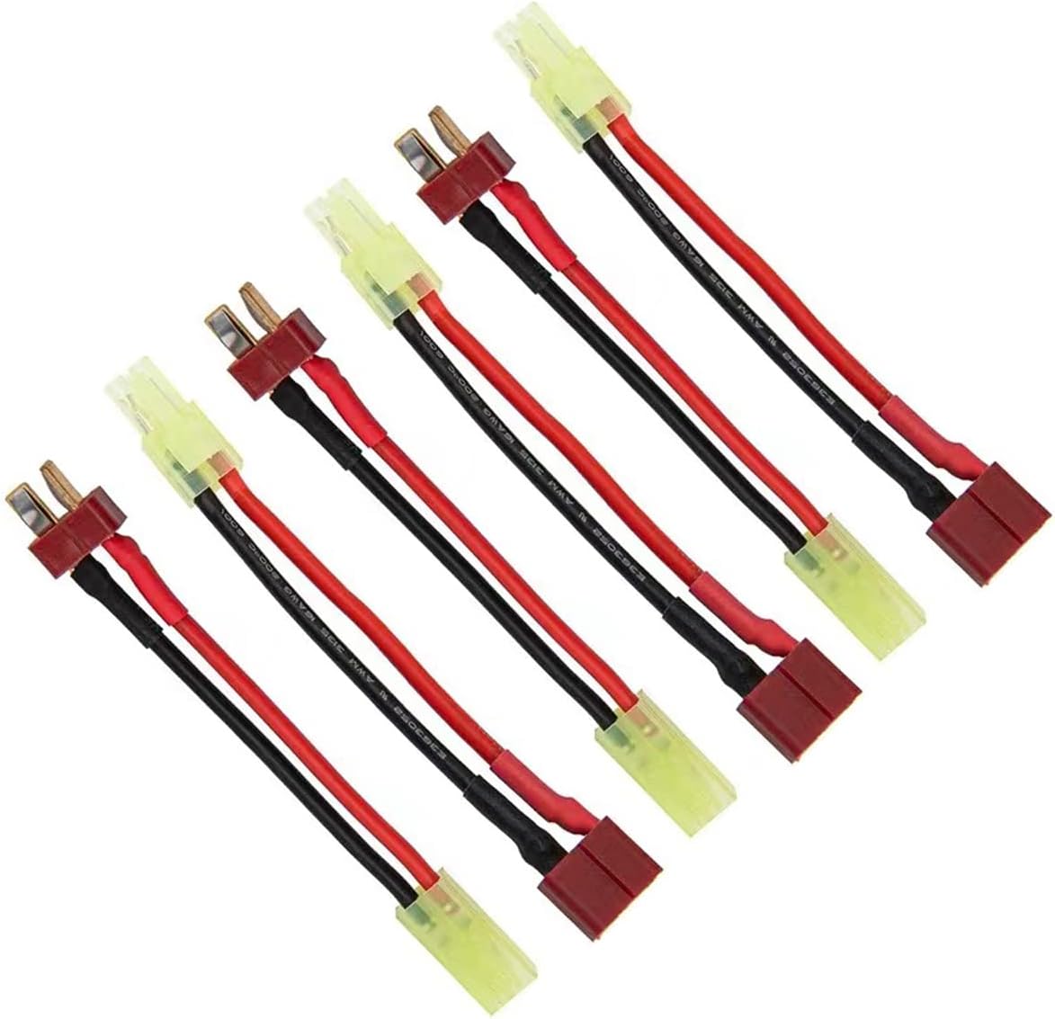 Amazon.com: FLY RC 5pcs T Female Style Plug to Tamiya Male Style ...